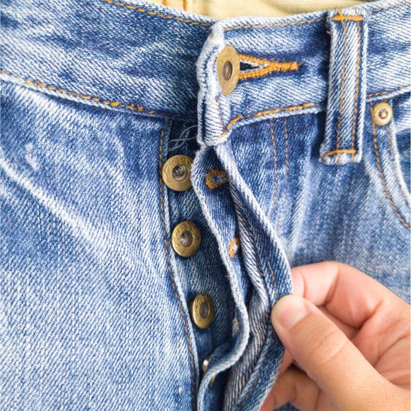 PRPS | Jeans | Prps Barracuda 5y Straight Leg Distressed Selvedge Jeans In Light Blue Size 3 ...